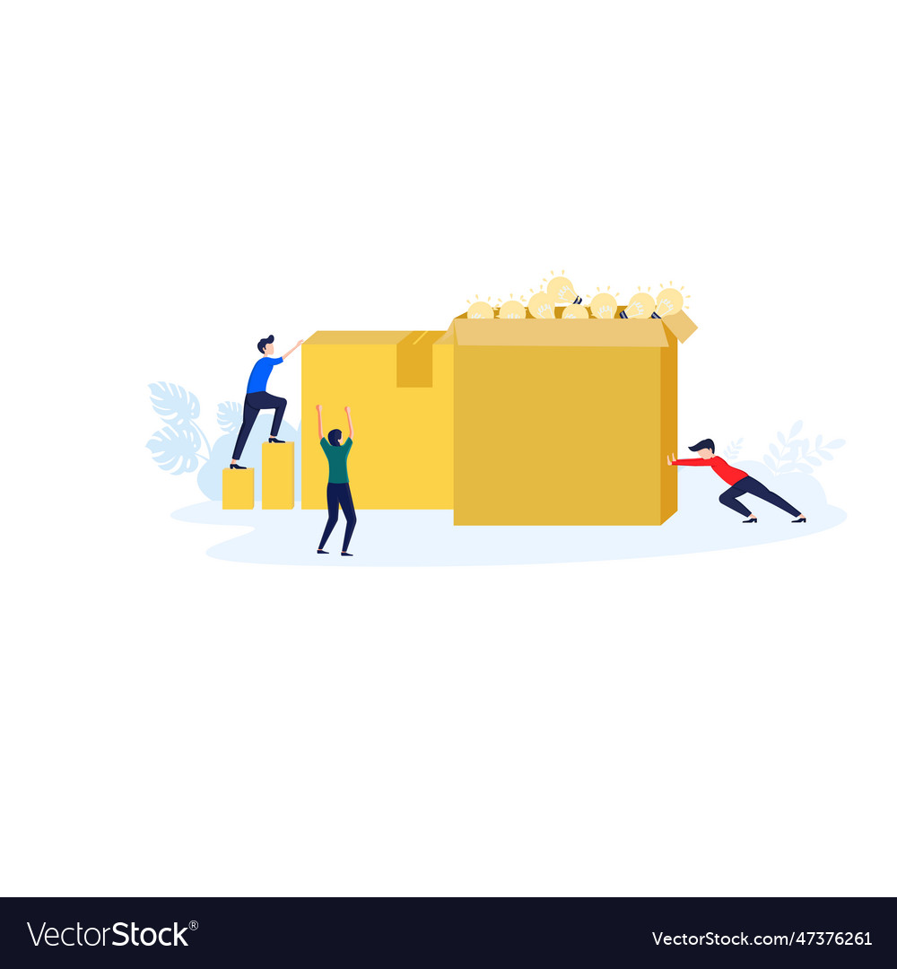 Packaging idea Royalty Free Vector Image - VectorStock