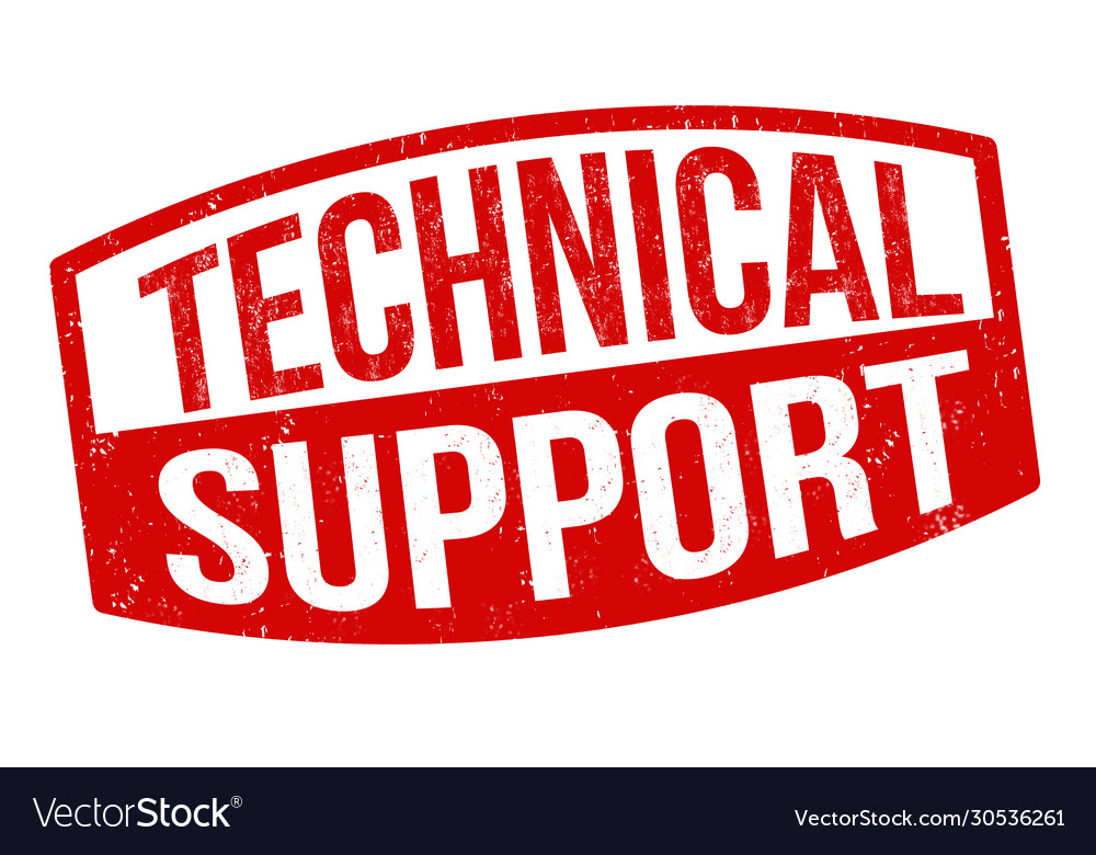 Technical Support Sign Royalty Free Vector Image