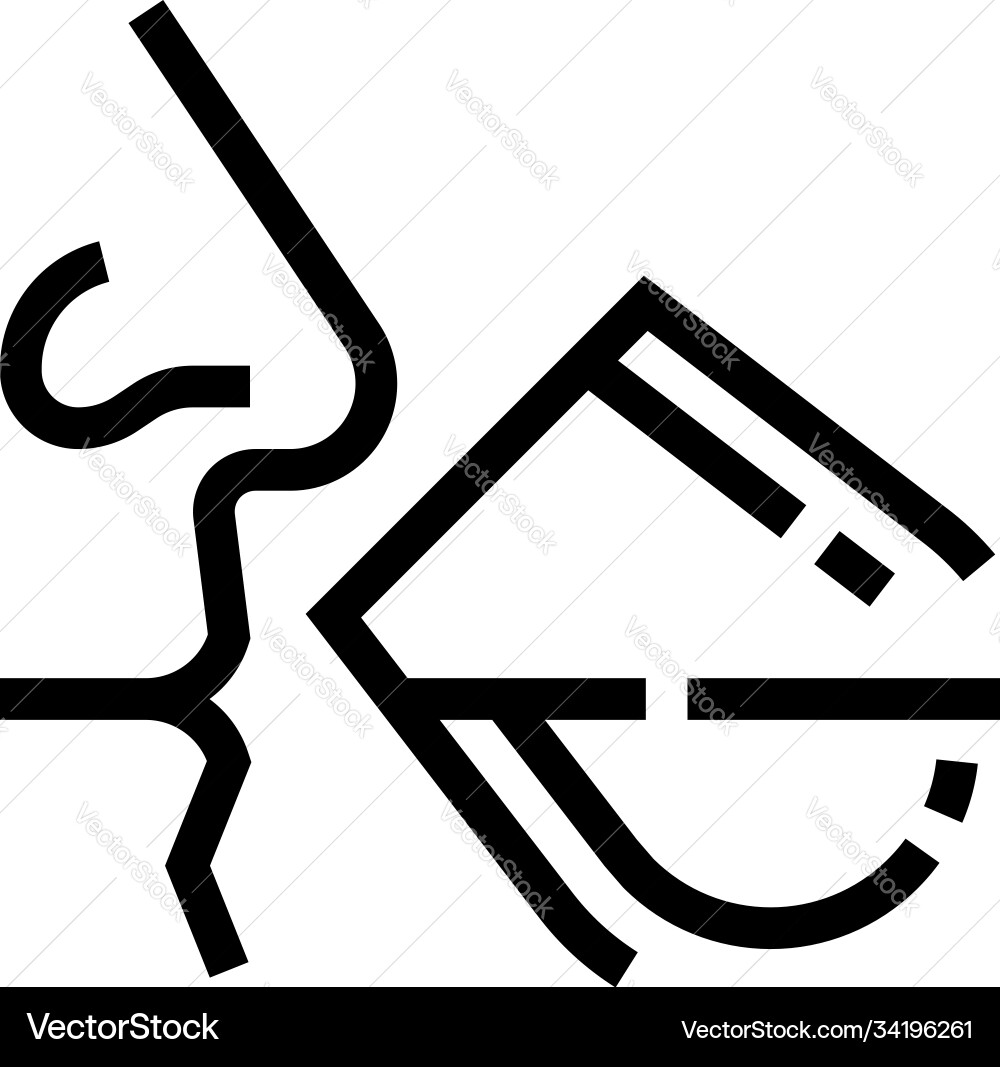 Wine testing line icon winery Royalty Free Vector Image