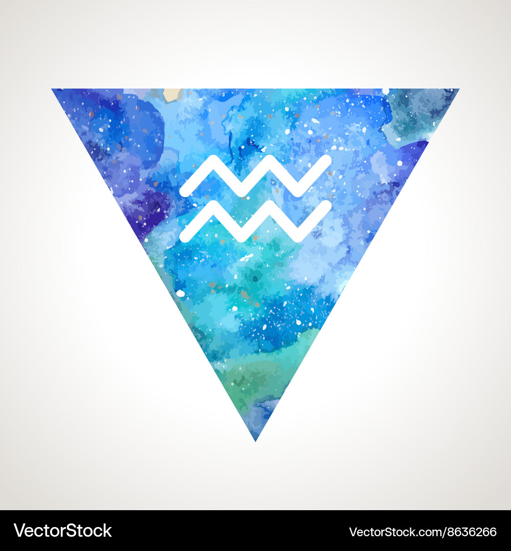 Aquarius zodiac sign Royalty Free Vector Image