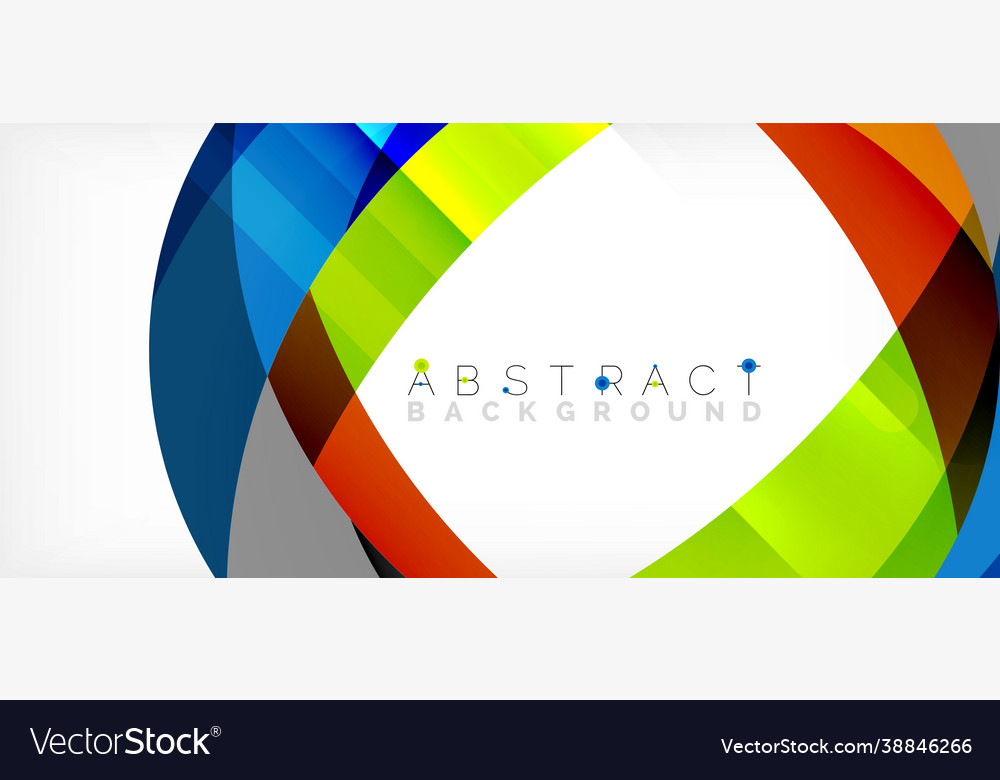 Geometric abstract background circle created Vector Image