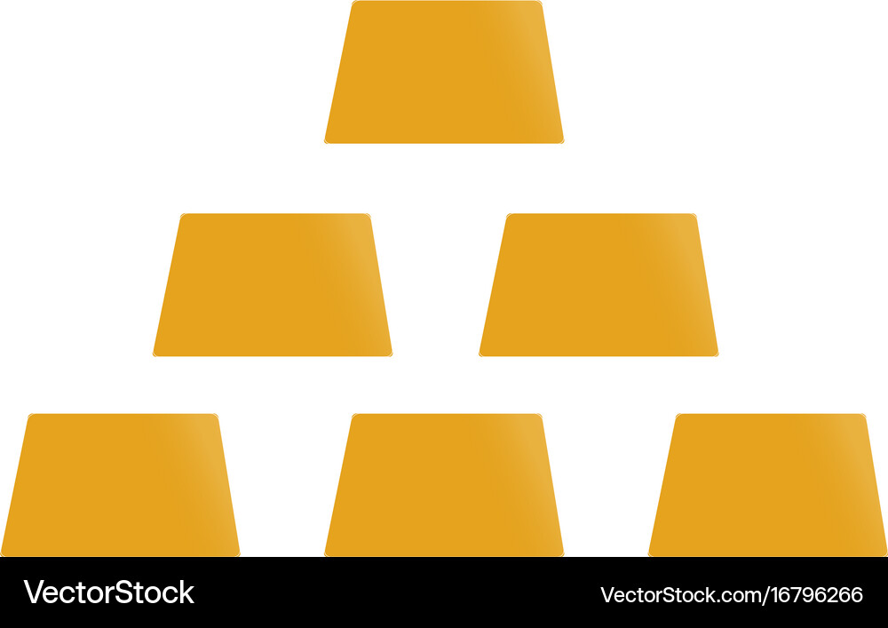 Gold icon on white background sign Royalty Free Vector Image