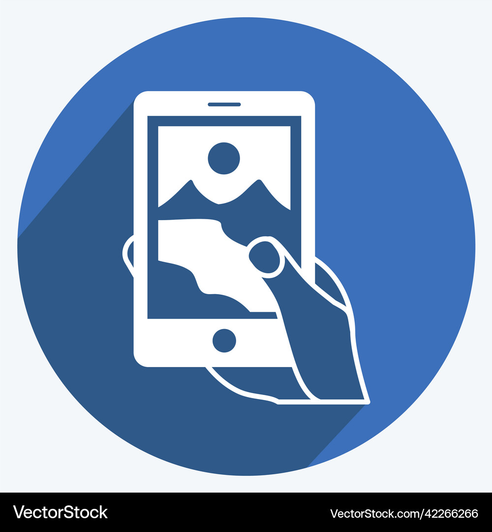 Icon taking pictures suitable for hand actions Vector Image