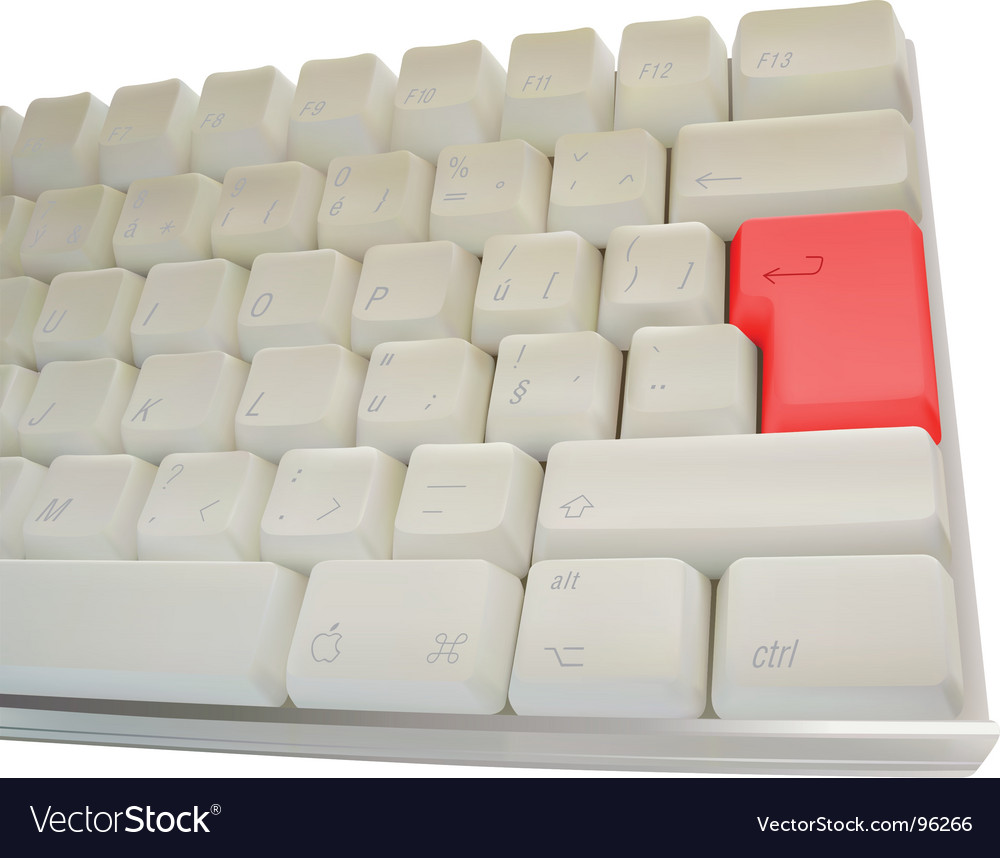 Keyboard Royalty Free Vector Image - VectorStock