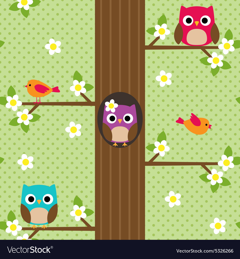 Seamless spring pattern Royalty Free Vector Image