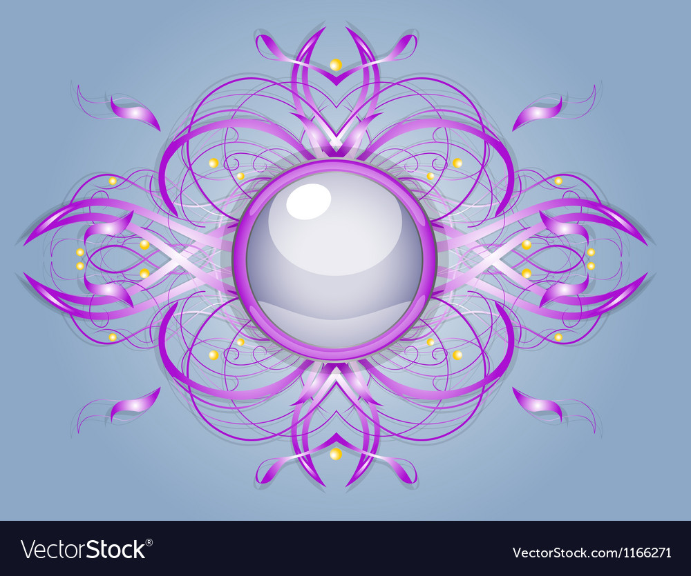Abstract shape with round Royalty Free Vector Image