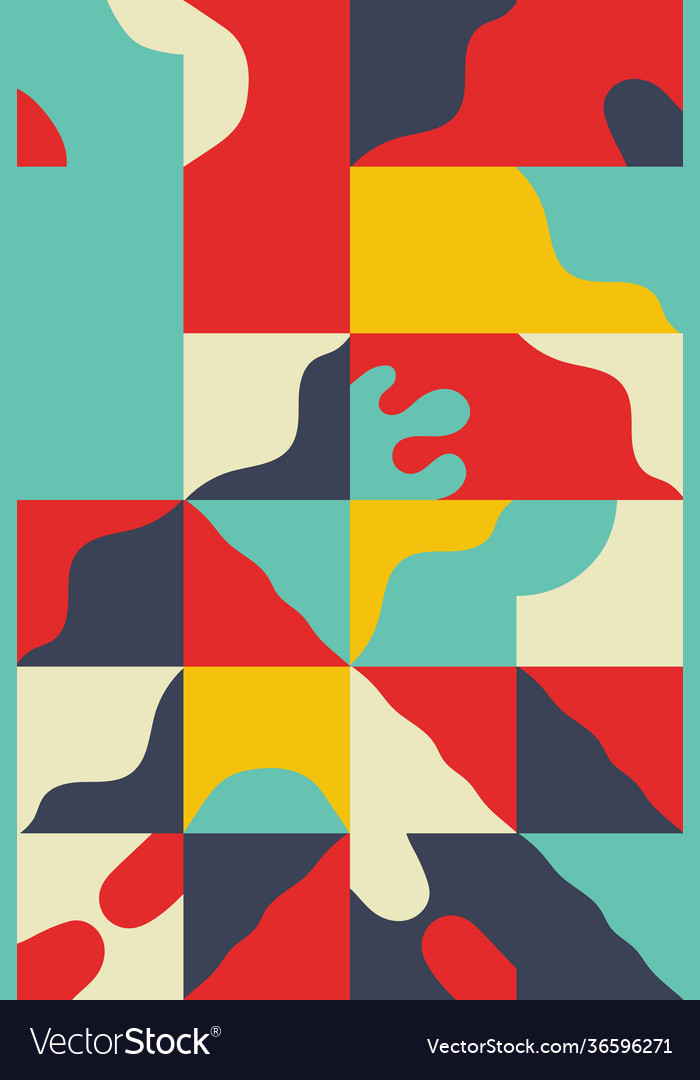 Colorful geometry pattern Royalty Free Vector Image