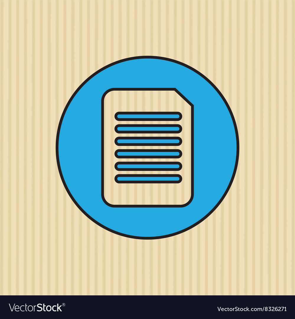 Document icon design Royalty Free Vector Image