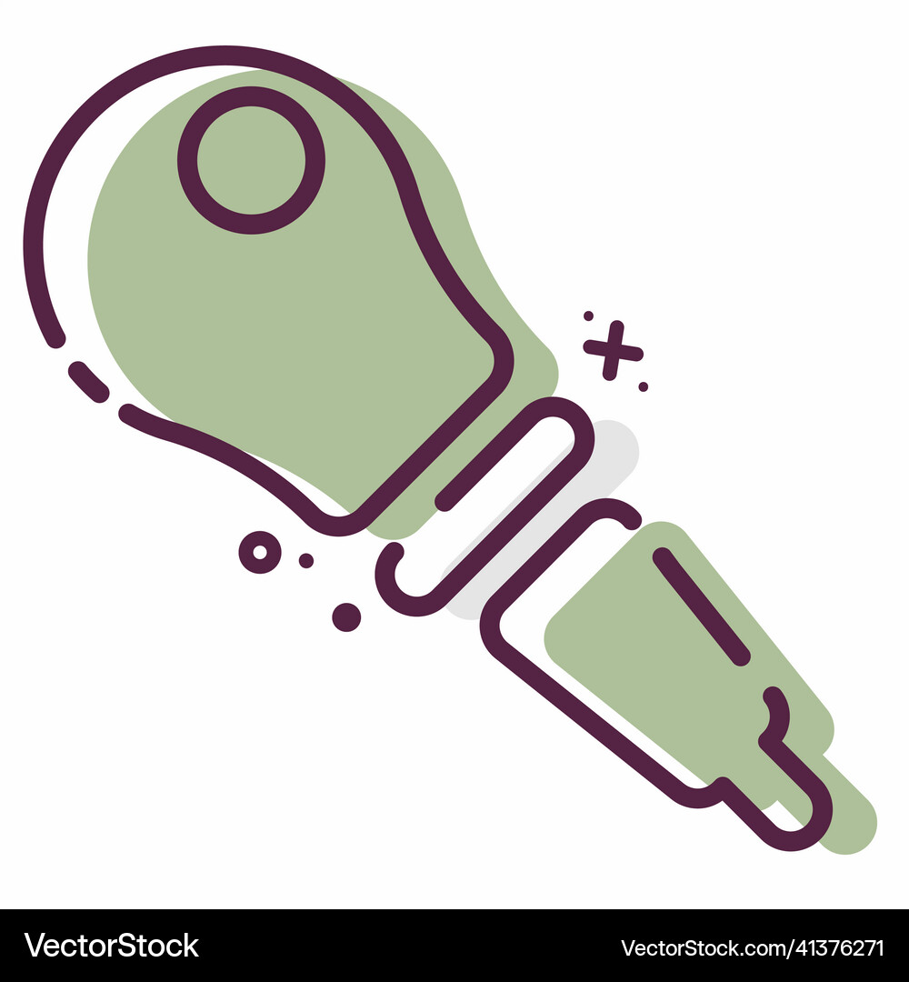 Icon of eyedropper - mbe style Royalty Free Vector Image