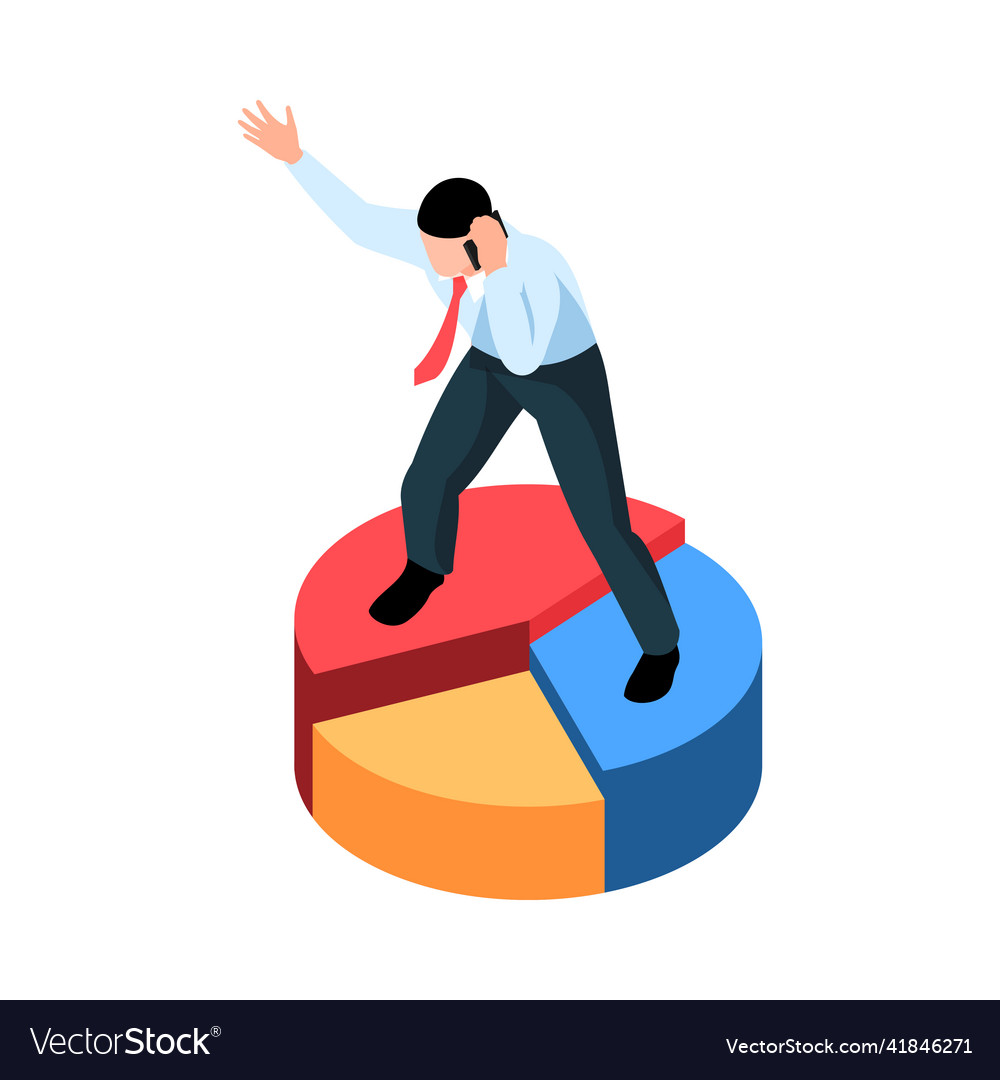 Trading negotiation chart composition Royalty Free Vector