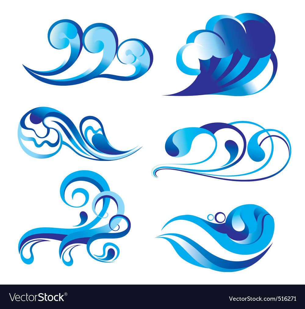 Waves Royalty Free Vector Image - VectorStock