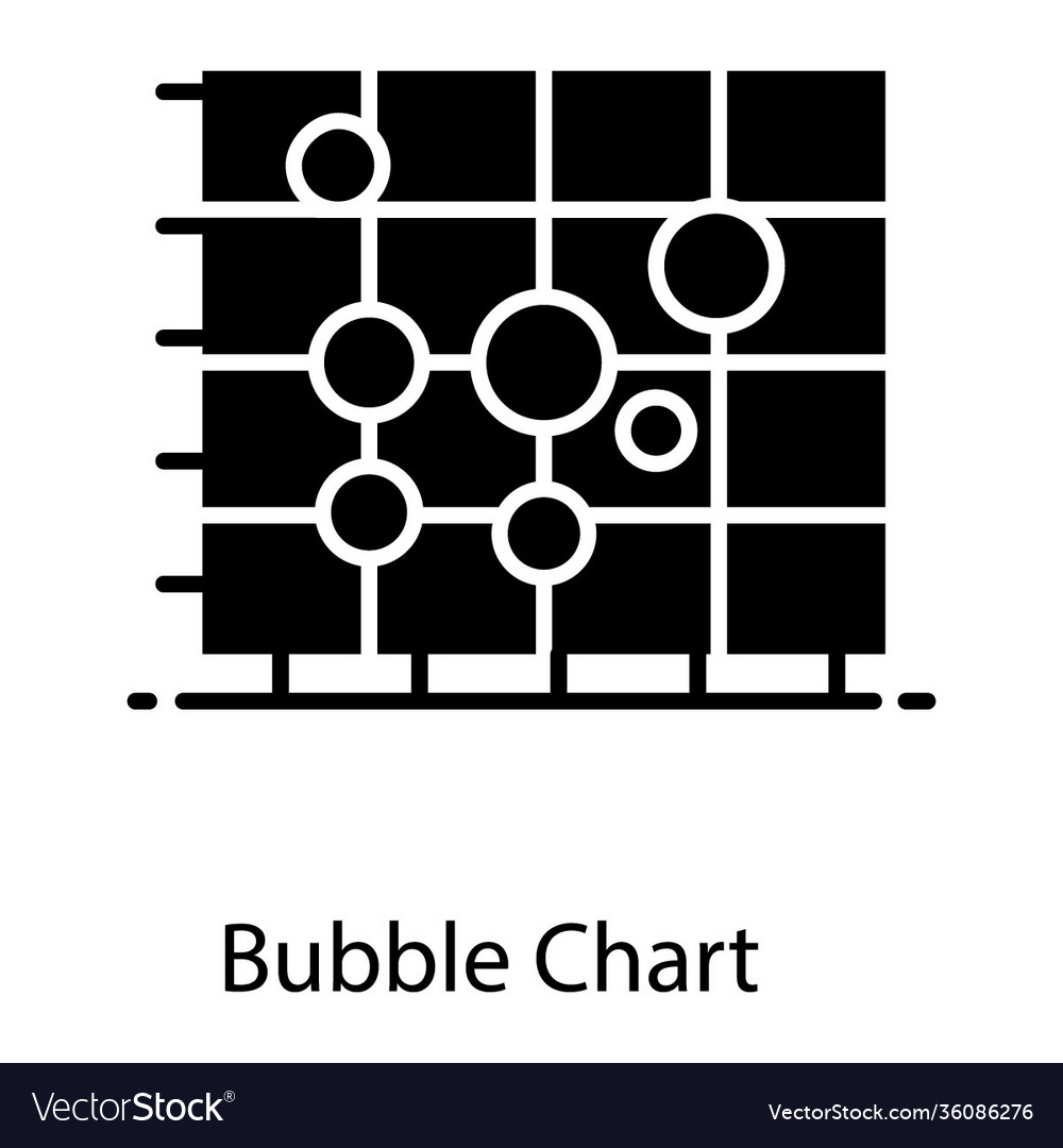 Bubble chart Royalty Free Vector Image - VectorStock