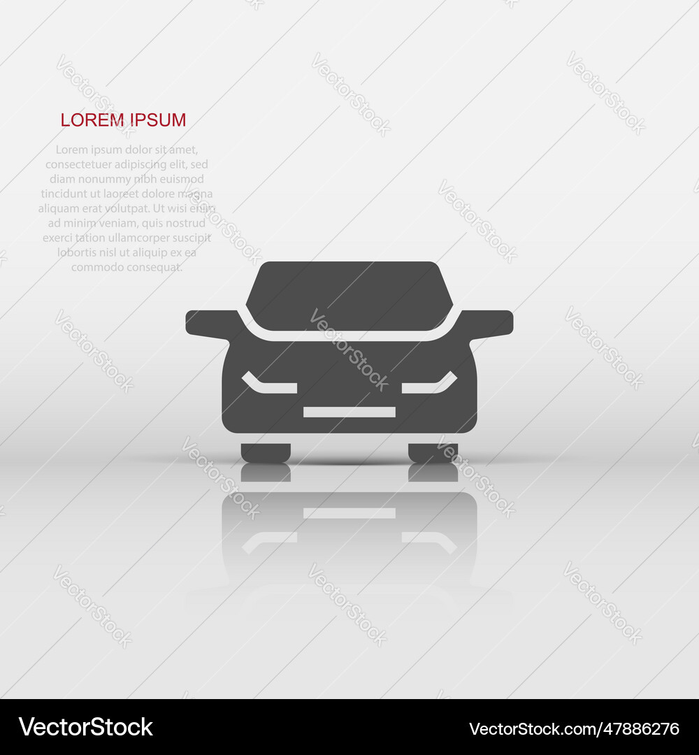 Car icon in flat style automobile vehicle Vector Image