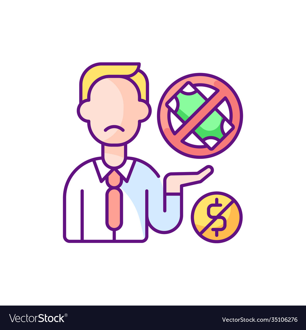 Donor exhaustion rgb color icon Royalty Free Vector Image Donor exhaustion rgb color icon Royalty Free Vector Image