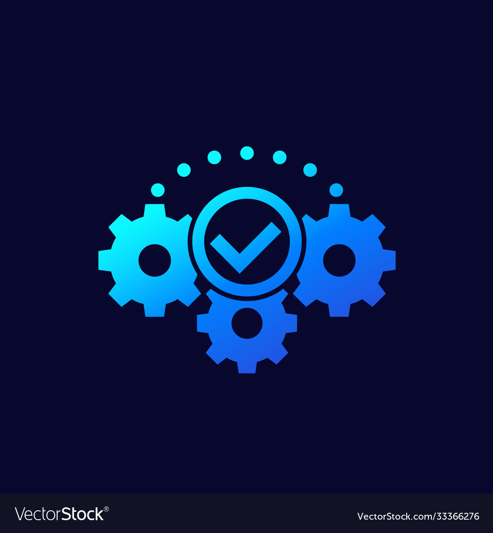 Execution or implementation icon Royalty Free Vector Image