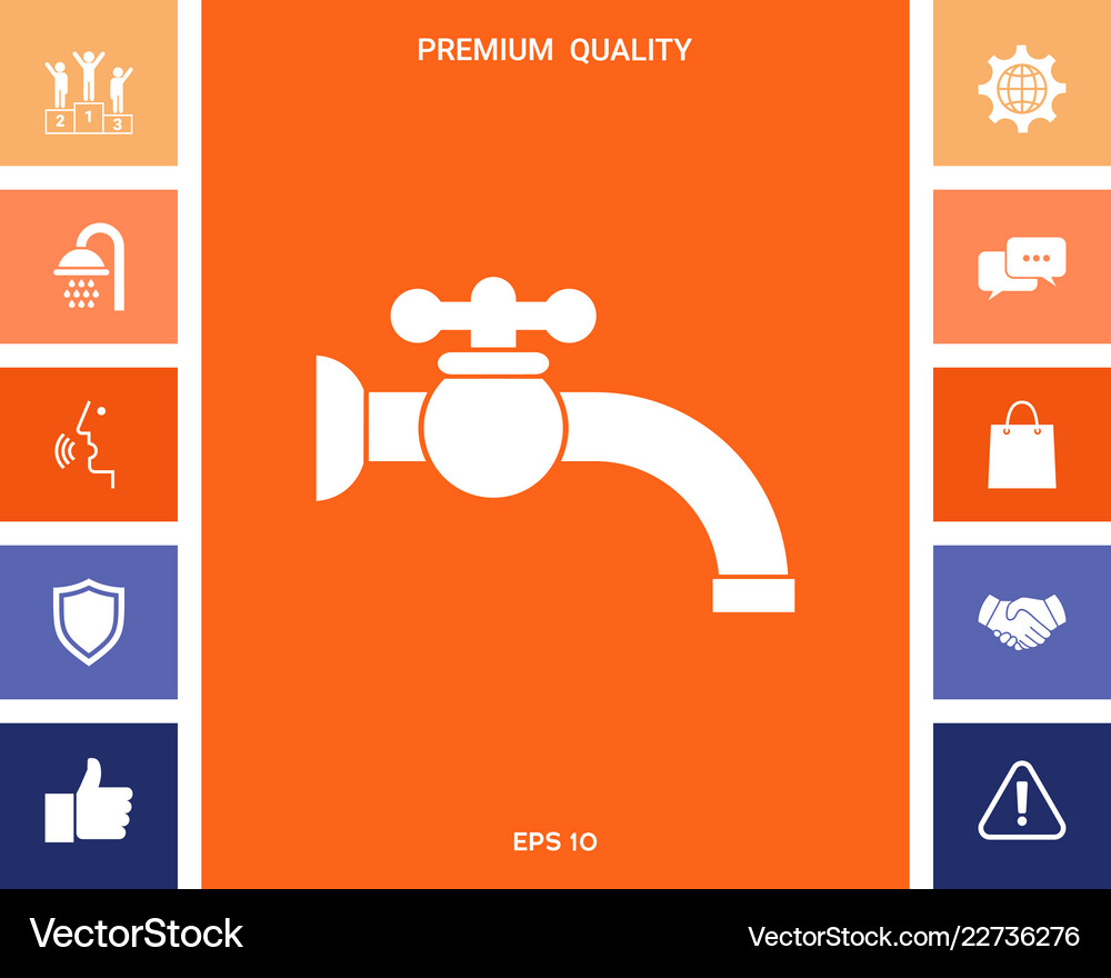 Faucet icon Royalty Free Vector Image - VectorStock