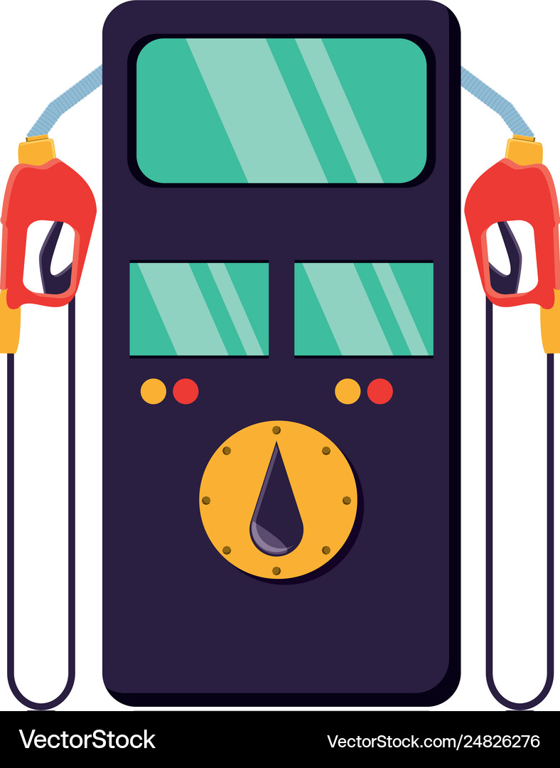 Gasoline dispenser service station Royalty Free Vector Image