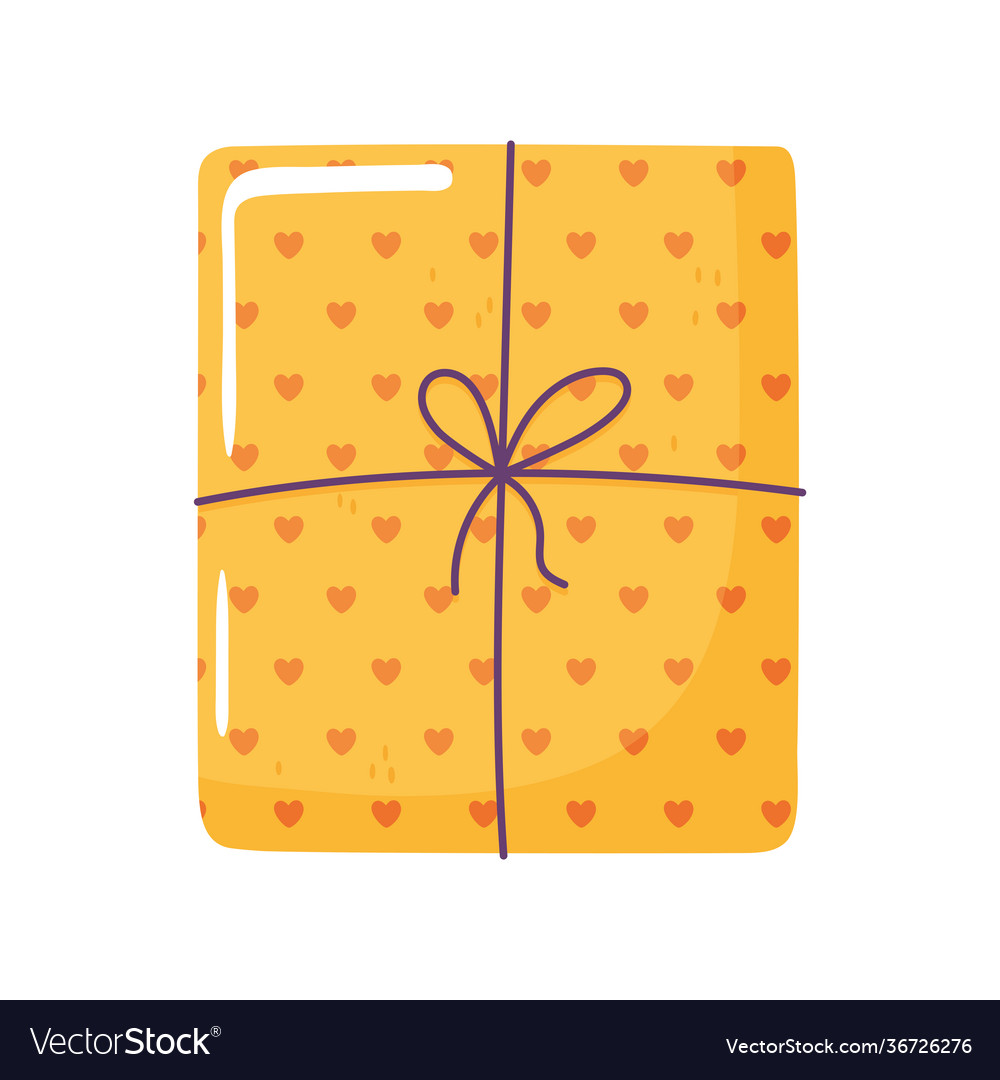 Gift box wrap Royalty Free Vector Image - VectorStock