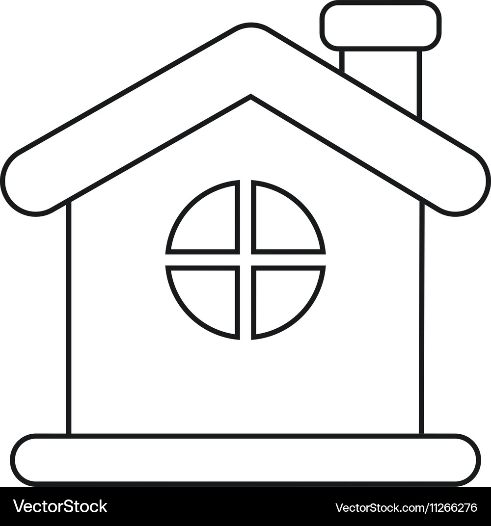 Isolated house and home building design Royalty Free Vector