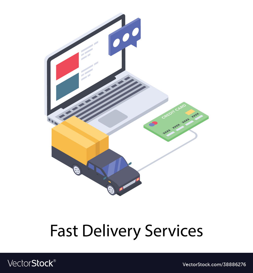 Quick delivery services Royalty Free Vector Image