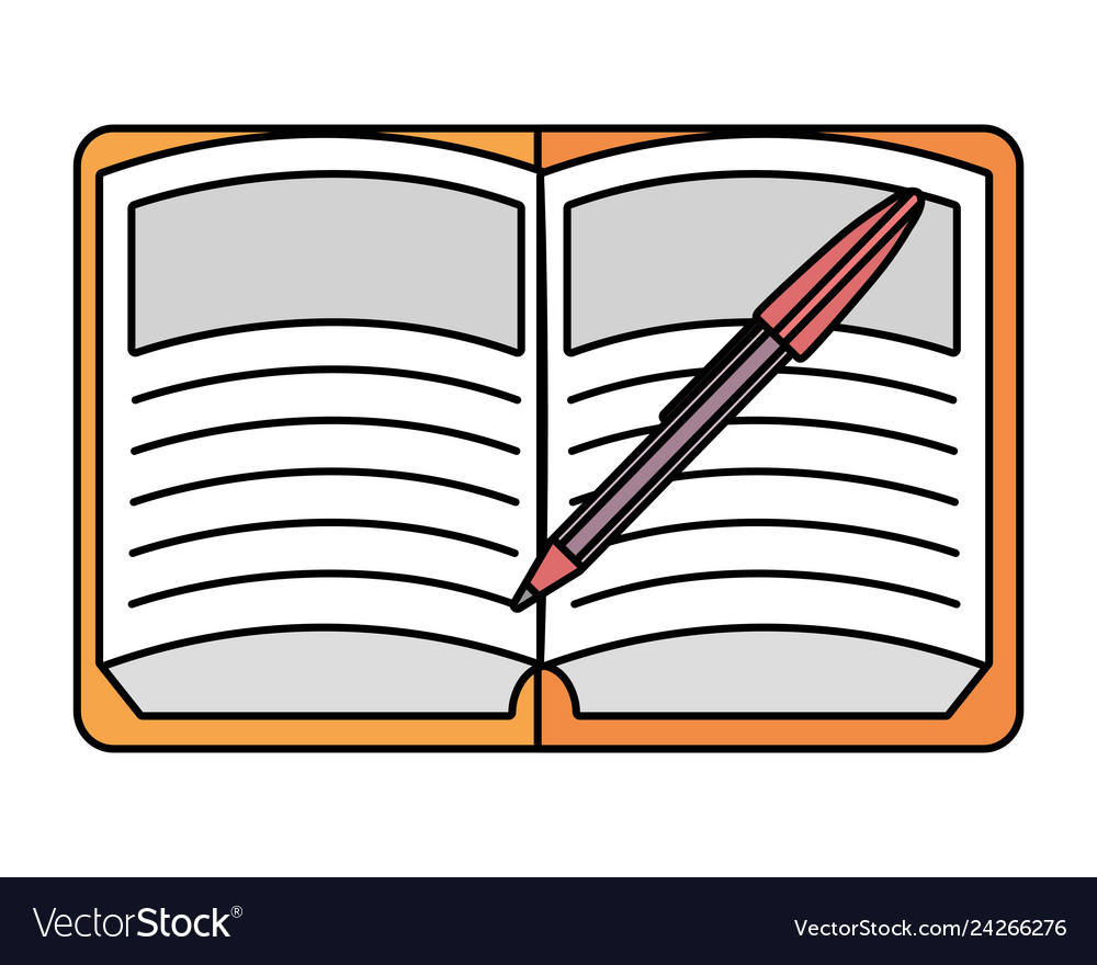 Study elements cartoon Royalty Free Vector Image