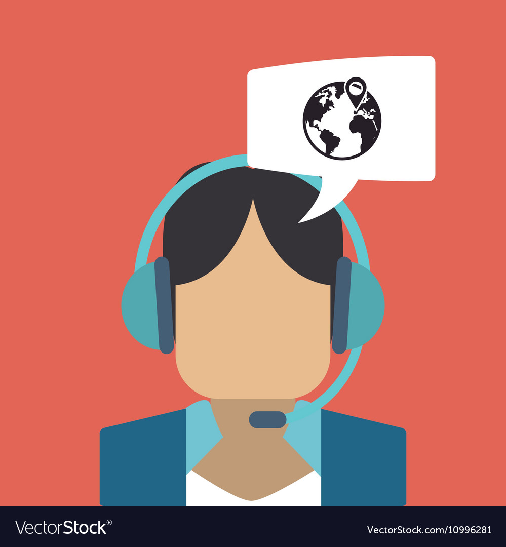 Online support or call center related icons image Vector Image