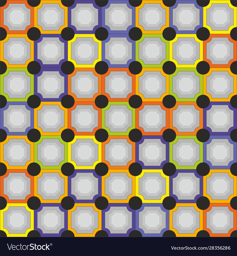 Abstract geometric repeating seamless pattern Vector Image