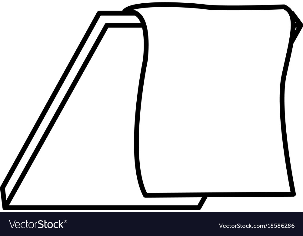 Document board isolated Royalty Free Vector Image