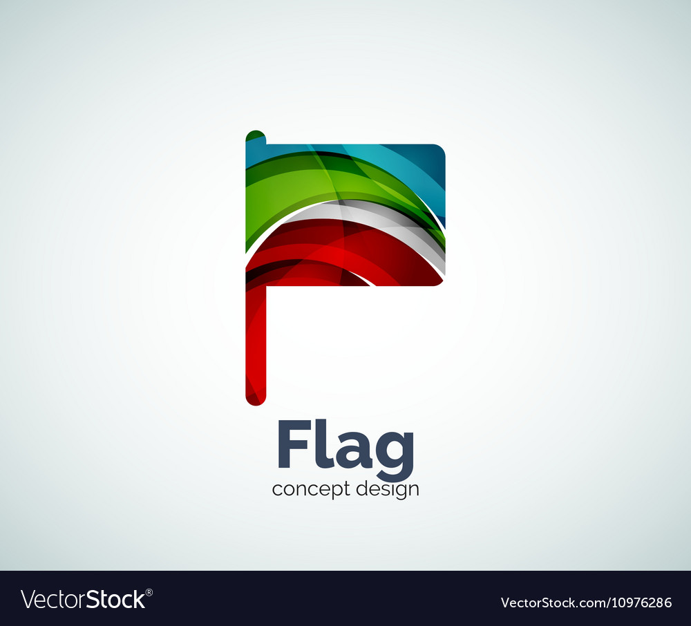 Flag logo template Royalty Free Vector Image - VectorStock