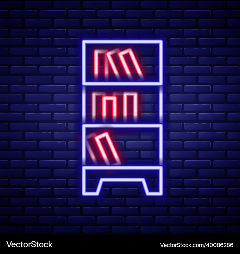 Glowing neon line lamp hanging icon isolated Vector Image