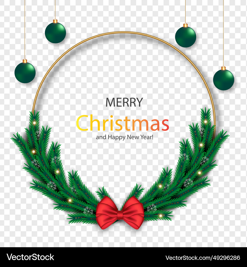 Merry christmas photo frame Royalty Free Vector Image