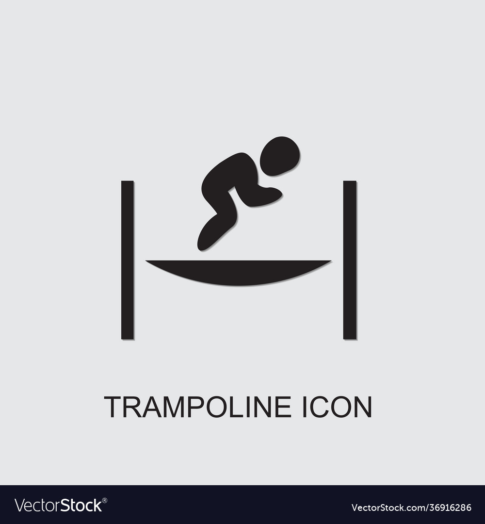 Trampoline icon Royalty Free Vector Image - VectorStock