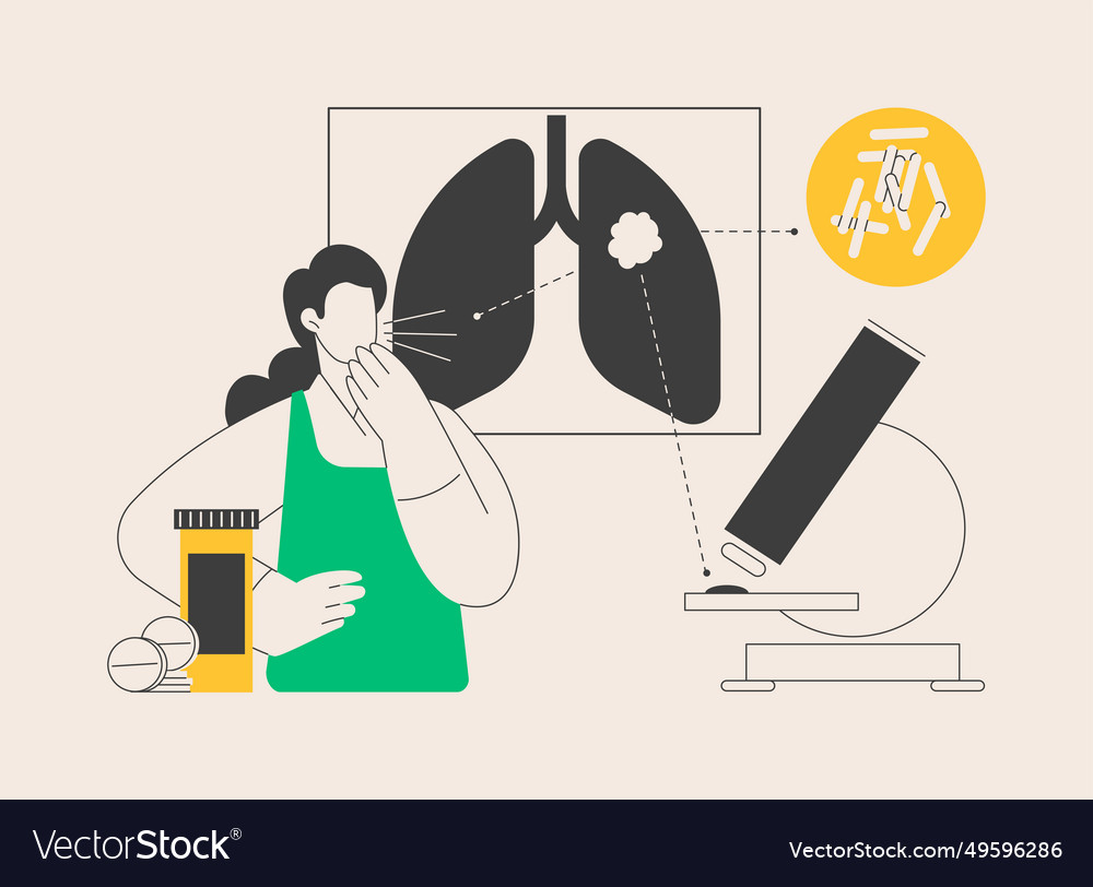 Tuberculosis abstract concept Royalty Free Vector Image