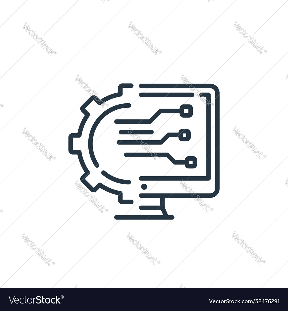 Configuration icon isolated on white background Vector Image