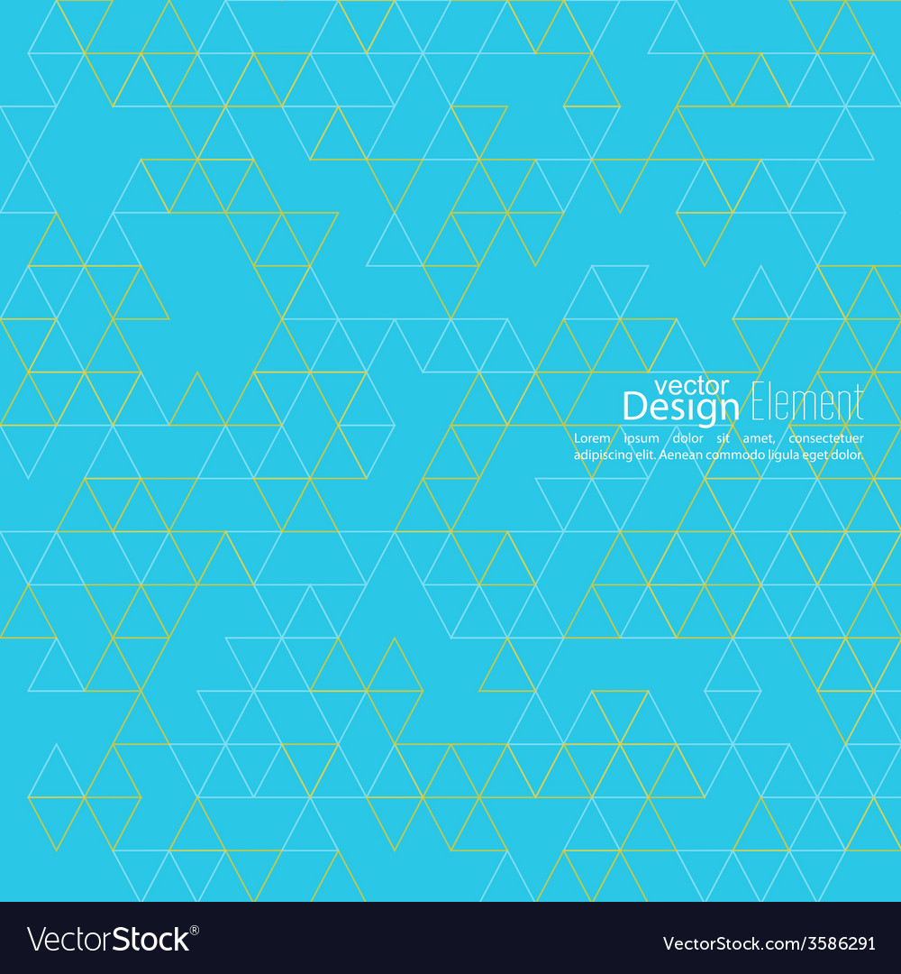 Creative abstract triangle pattern Royalty Free Vector Image