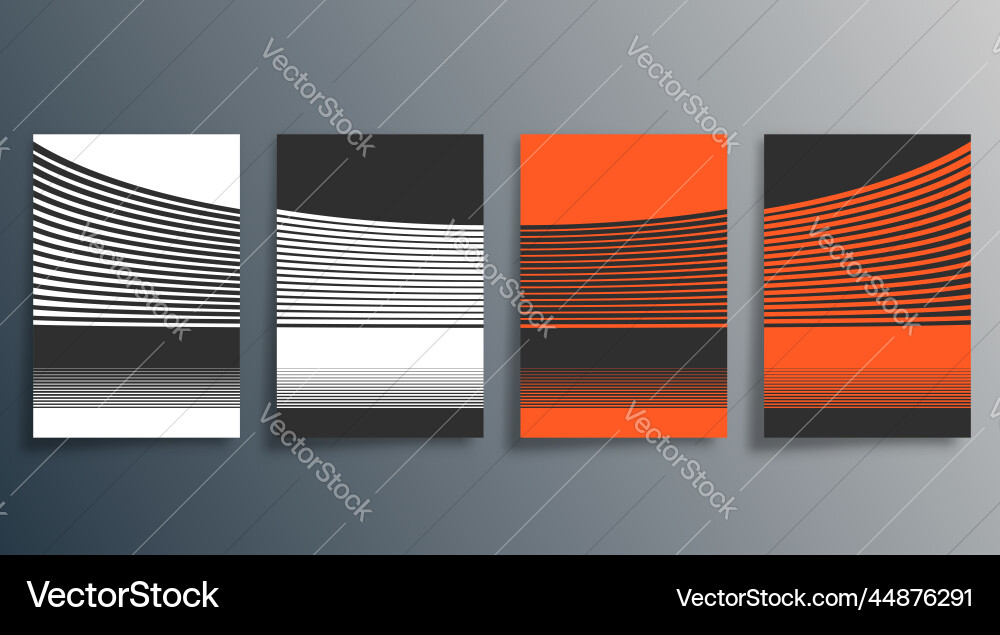 Geometric minimal line design for flyer poster Vector Image