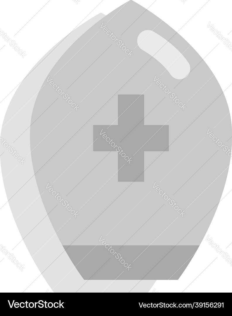 Italian pope icon on white background Royalty Free Vector