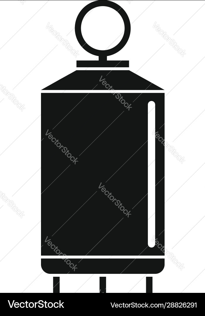 Milk factory cistern icon simple style Royalty Free Vector