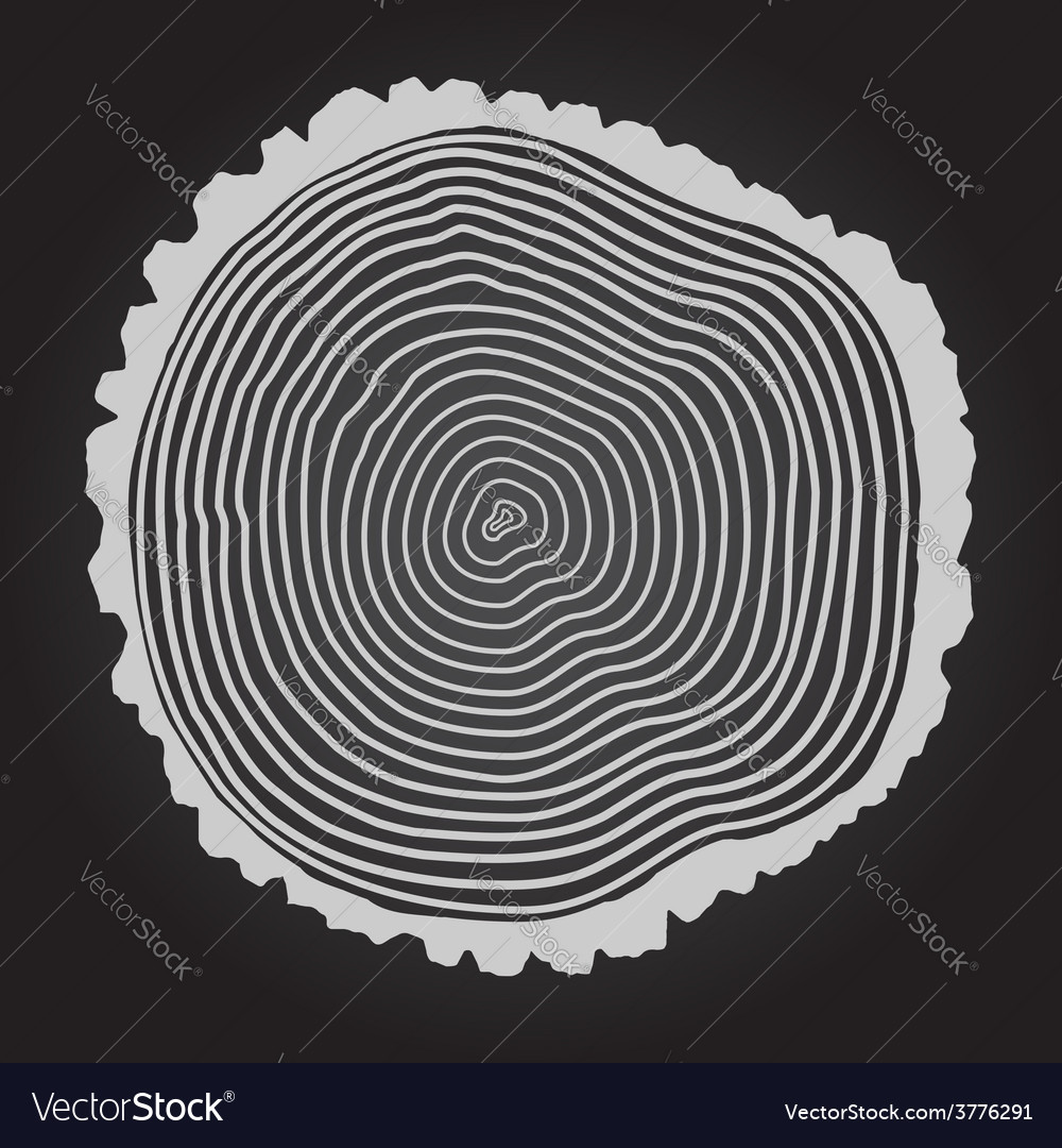 Tree rings background Royalty Free Vector Image