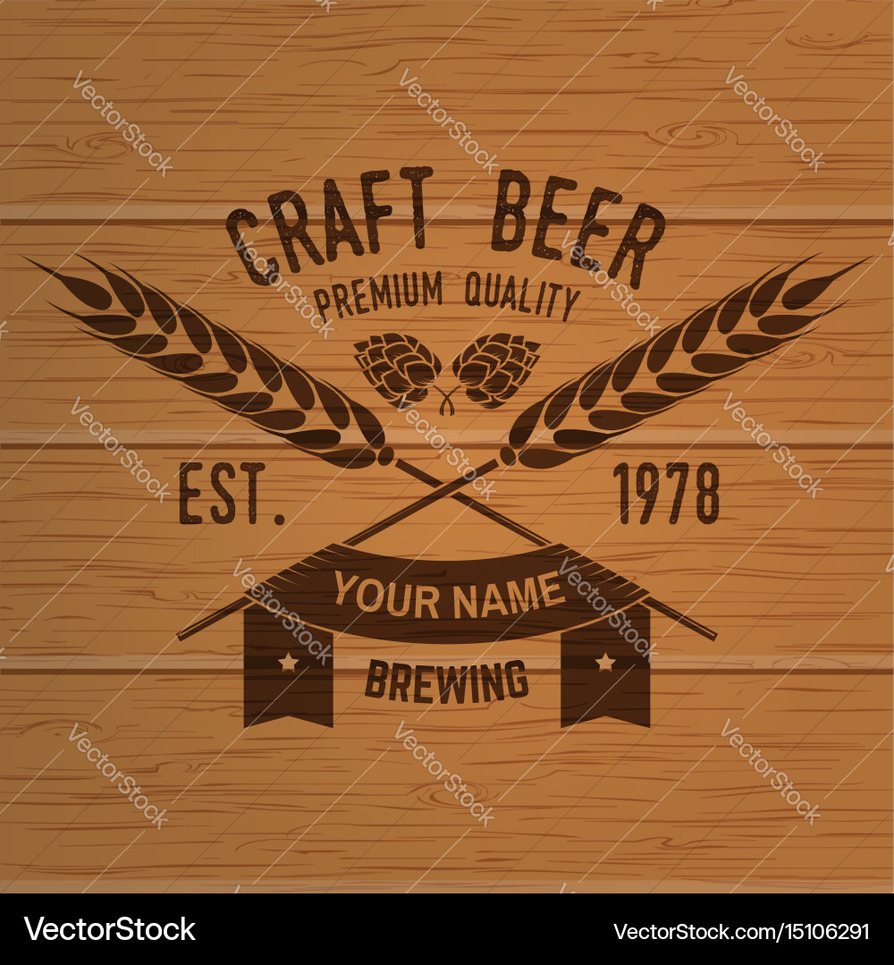 Vintage design for bar pub and restaurant Vector Image