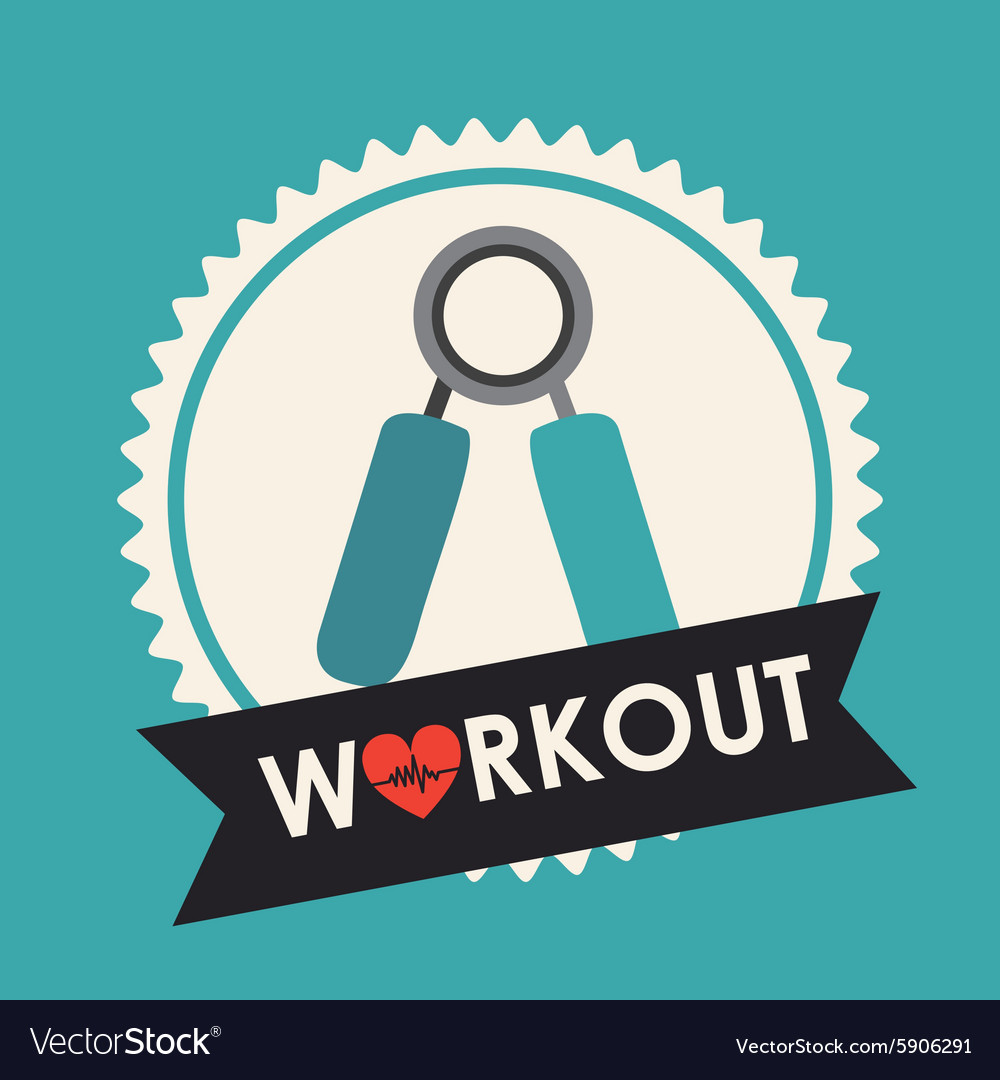Workout design Royalty Free Vector Image - VectorStock