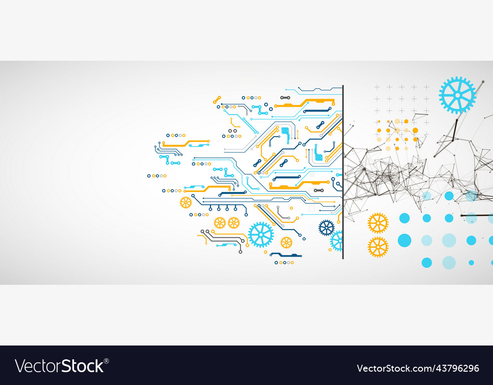 Abstract background on technological Royalty Free Vector