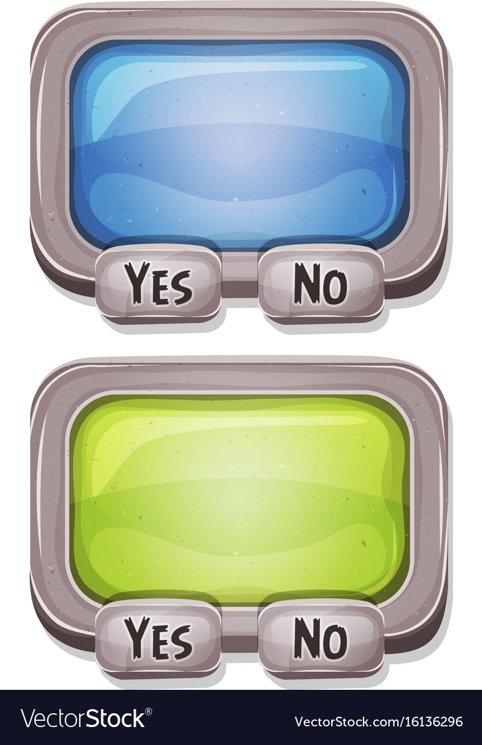 Answer box for ui game Royalty Free Vector Image