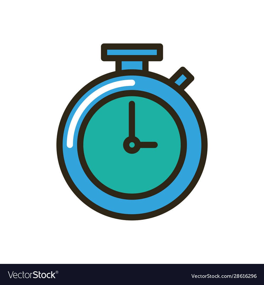Chronometer Timer Device Isolated Icon Royalty Free Vector