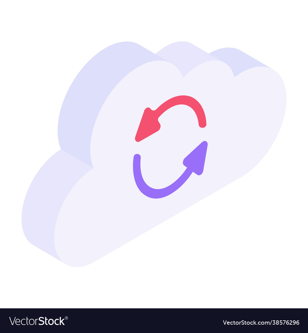 Cloud update Royalty Free Vector Image - VectorStock