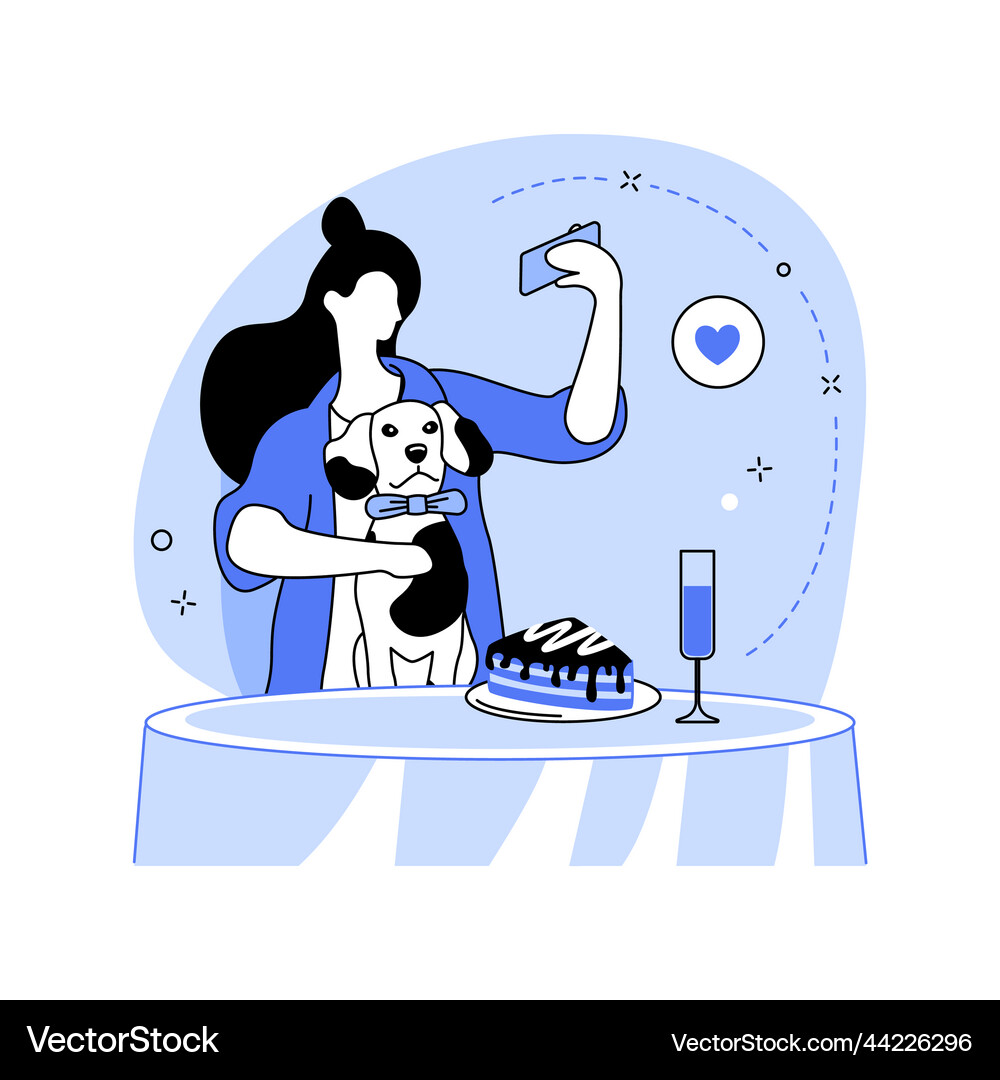 Dog-friendly restaurant isolated cartoon Vector Image