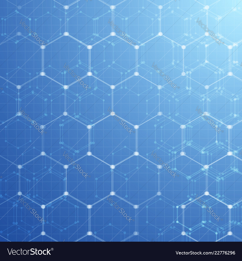 Geometric pattern with hexagons Royalty Free Vector Image
