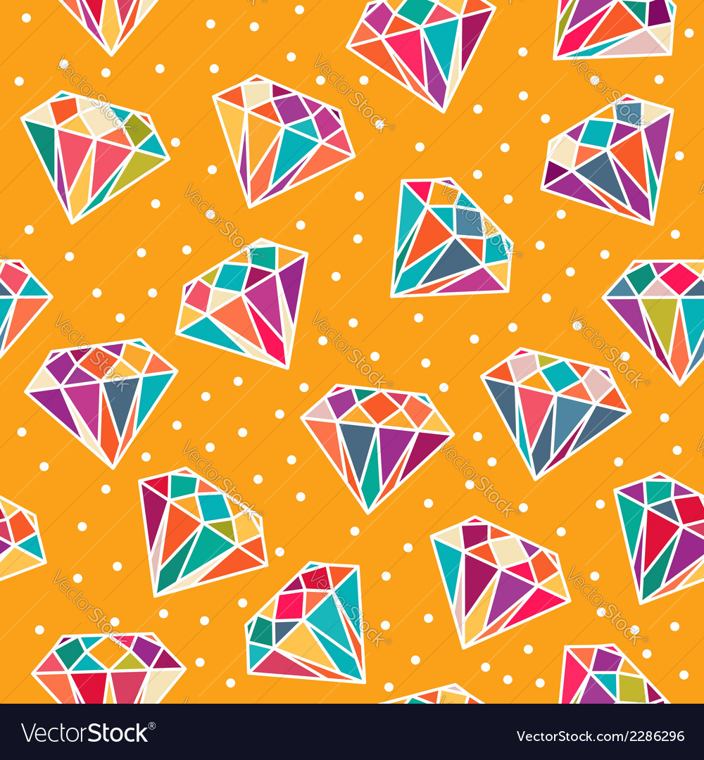 Seamless pattern with diamonds Royalty Free Vector Image