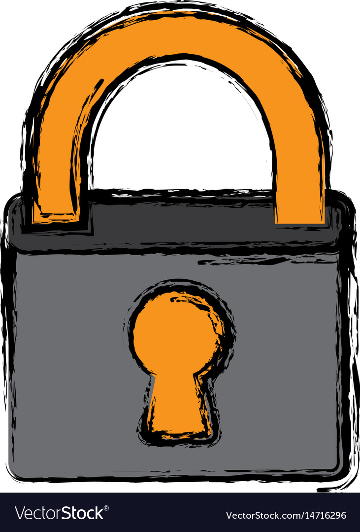 Security padlock icon Royalty Free Vector Image