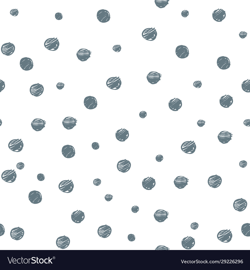 Silver painted random dots seamless pattern Vector Image